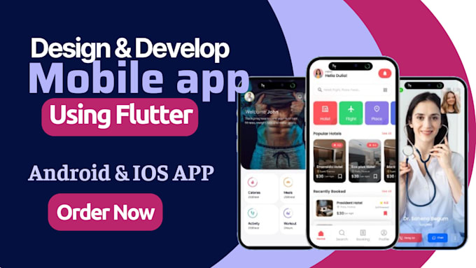 Develop mobile app flutter app developer app development by ...