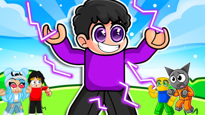 Draw professional roblox thumbnail for your video by Hiperdrion | Fiverr