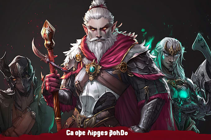 Draw dnd art, fantasy character, scifi, and dnd party by Elandmit | Fiverr