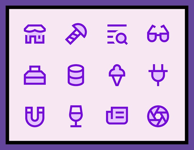 Design unique and modern custom icon set for website by Ketankrvermax ...