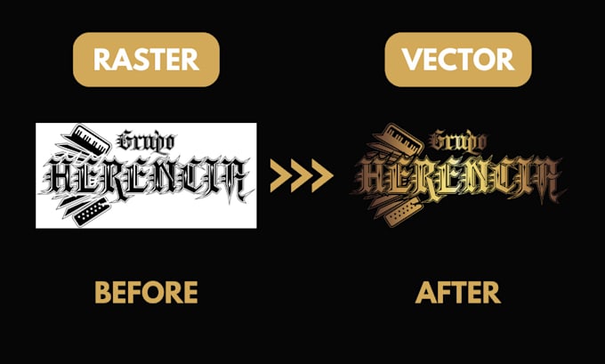 Vectorize and trace your logo by Laradesigns11 | Fiverr