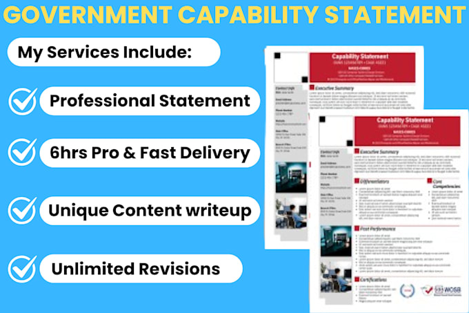 Design and create winning government capability statements in 4 hours ...