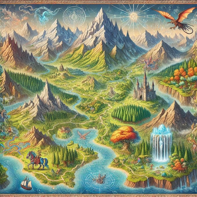 Create your next stylish rpg fantasy map by Rhodaris | Fiverr