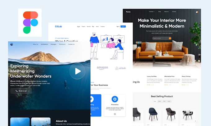 Create modern and responsive landing pages using figma by Priyaa999 ...