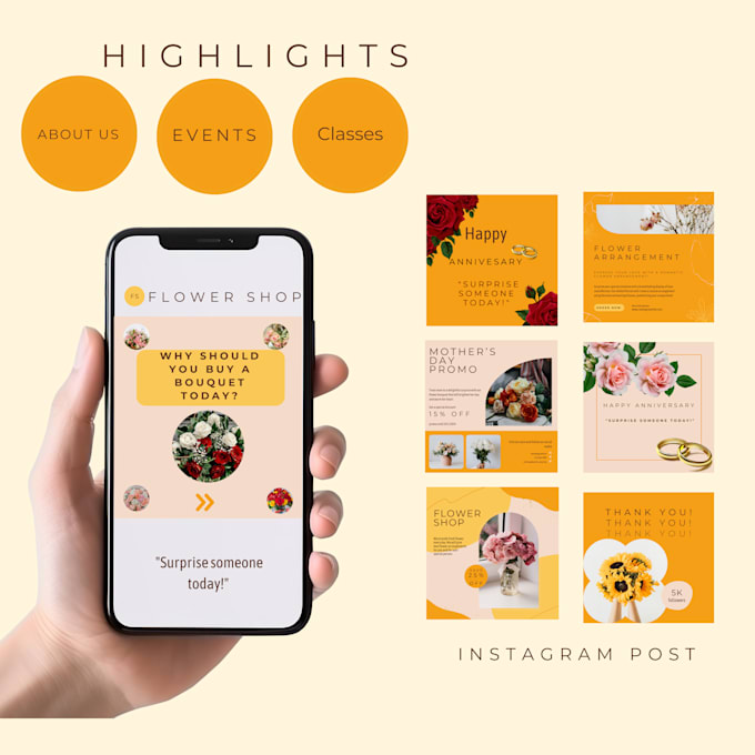 Create editable canva templates and instagram post design for an ...