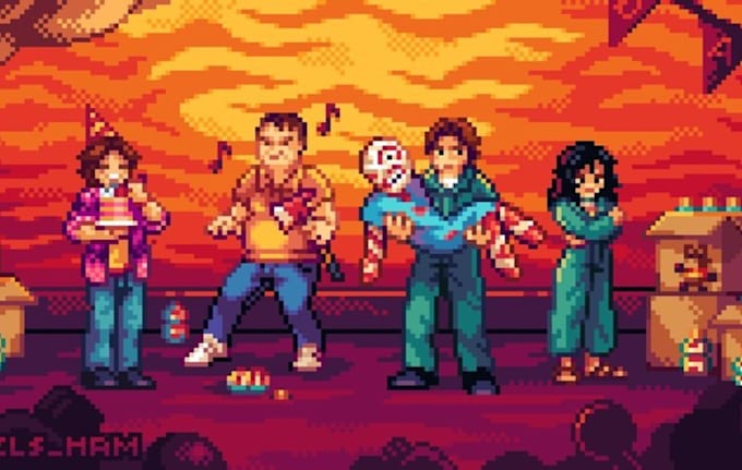 2d pixel art character animation 8 bit card game design sprite ...