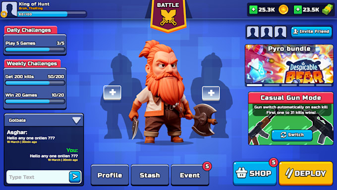 Design professional game ui ux for mobile pc and console by Webofgrafix ...