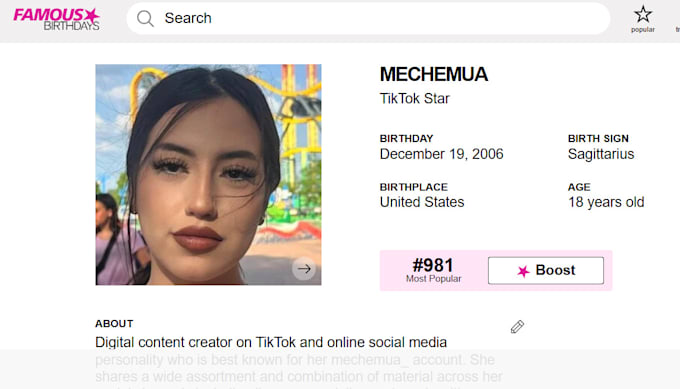 Create a famous birthdays profile for you and your family by Mullert ...