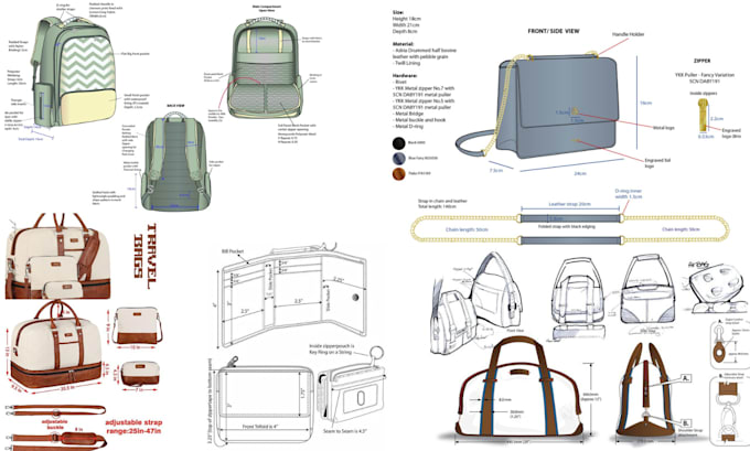 Design your bag, backpack, handbag, luggage, wallet and a tech pack by ...