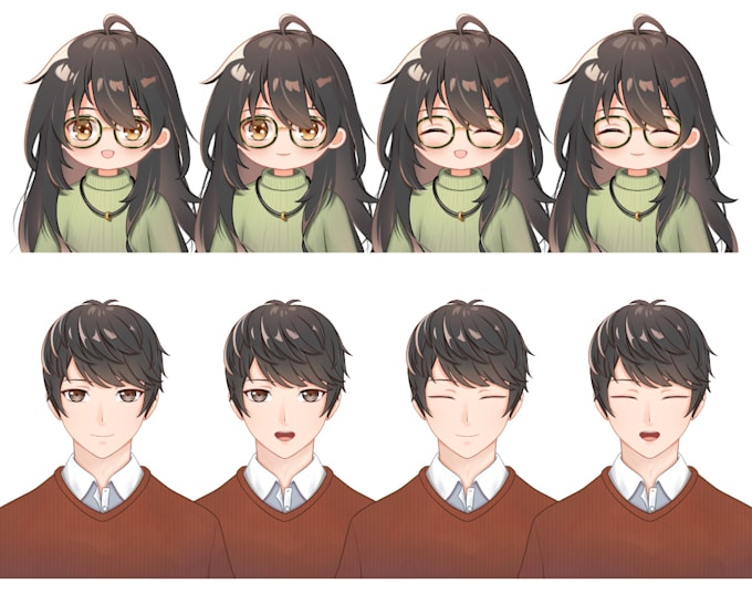 Draw you a pngtuber model by Matchamiyya | Fiverr