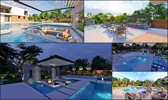 Create your garden, backyard, patio landscape design by Madhavimadhusha ...