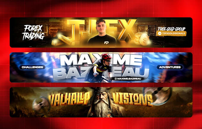 Design premium youtube banner facebook cover photo twitter linkedin ...