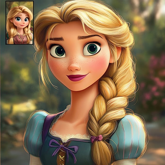 Draw you a beautiful portrait in disney cartoon by Kienandza | Fiverr