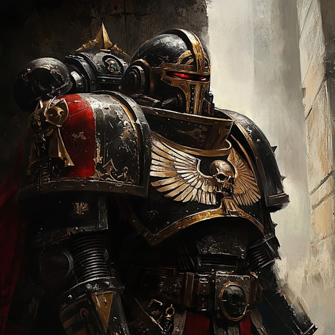 Do a unique warhammer 40k character art by Claudiuat | Fiverr