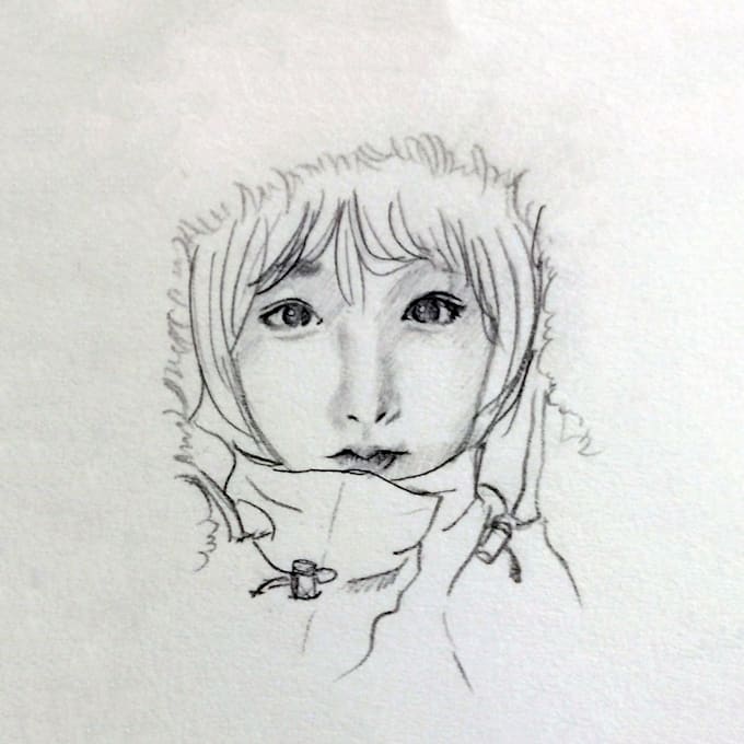 Hand draw your selfie into a sketch by Gracylau | Fiverr