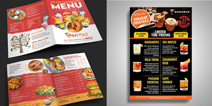 Design food bbq, cafe, coffee shop,chef and restaurant logo and menu ...
