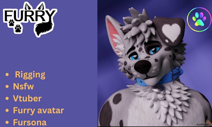 Model custom 3d vrchat furry avatar model and vtuber model by Realvatar ...