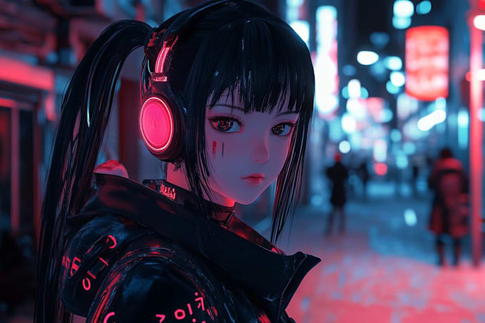 Draw illustration of futuristic cyberpunk city by Domquenglal | Fiverr