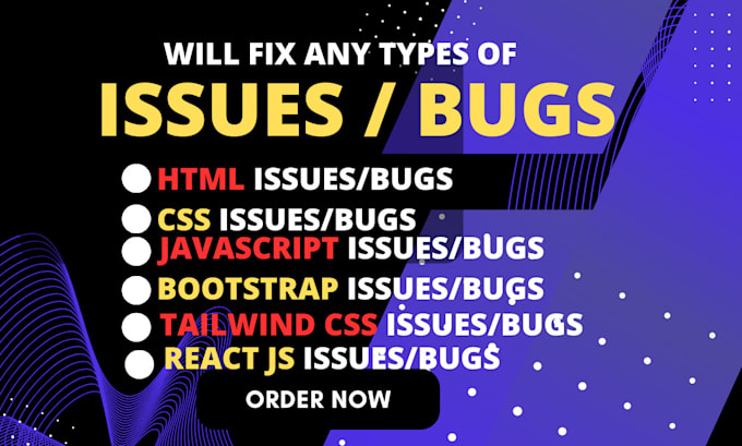 Fix Bugs Javascript React Tailwind Bootstrap Css Issue Fix By