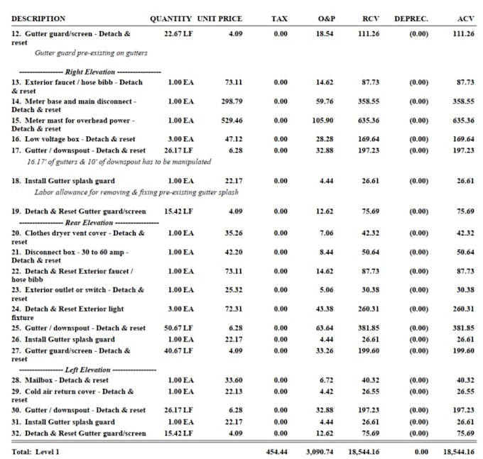 Do xactimate and symbility estimates by Asfund_khalid | Fiverr