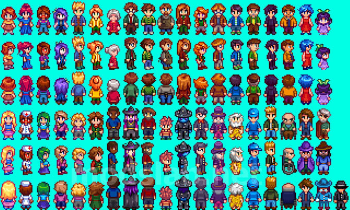 Design a 2d mmorpg game, pixel game art, 2d pixel art game by ...