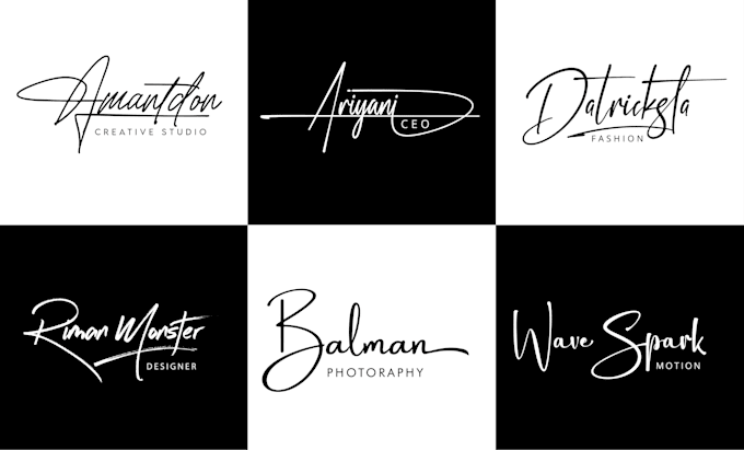 Design signature, handwritten, script, cursive, handwriting logo by ...