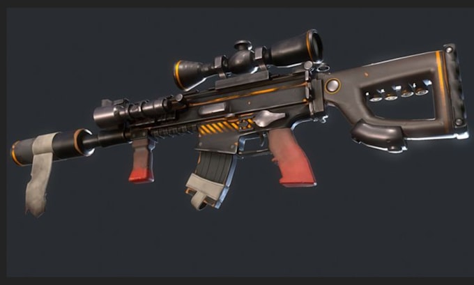 Model 3d game character weapon, game asset, game environment game model ...