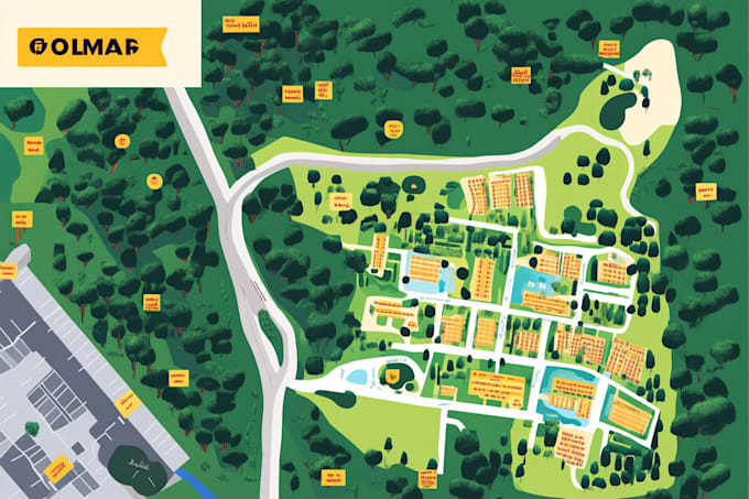 Design great map in quality vector illustration by Abapieterse | Fiverr