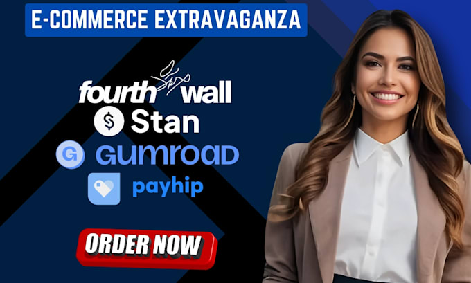 Setup premium fourth wall gumroad stan store landing page etsy product ...