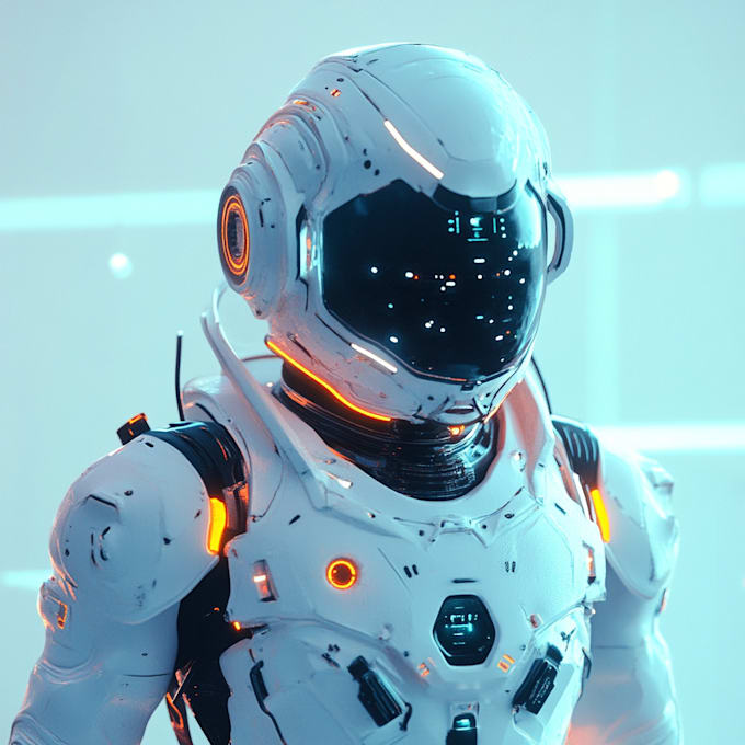 Draw sci fi , cyberpunk , mecha, fantasy character design by ...