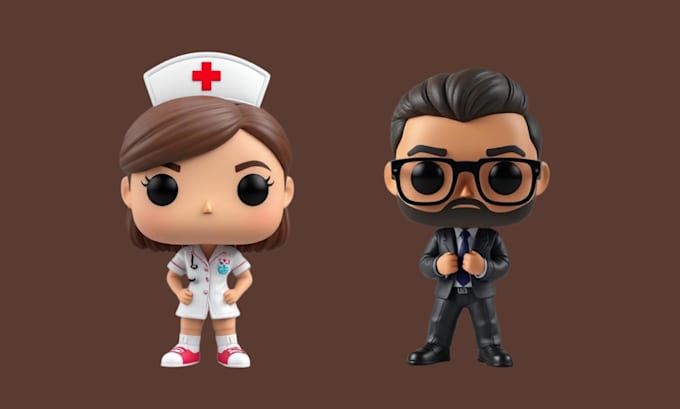 Create 3d funko pop 3d bobblehead model funko pop vinyl 3d nendroid 3d ...