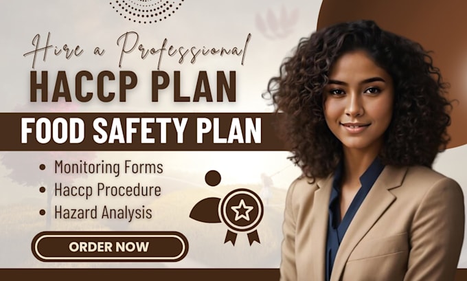 Make full haccp plan, food safety plan, monitoring forms, haccp procedure by Hazel_sinclair | Fiverr