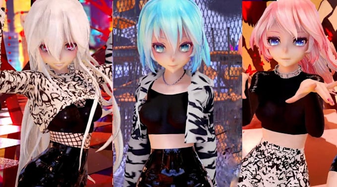 Completely fix, edit and rig your model 3d for mmd, mmd pv, koikatsu, vrm,vrchat by Jack65232 ...