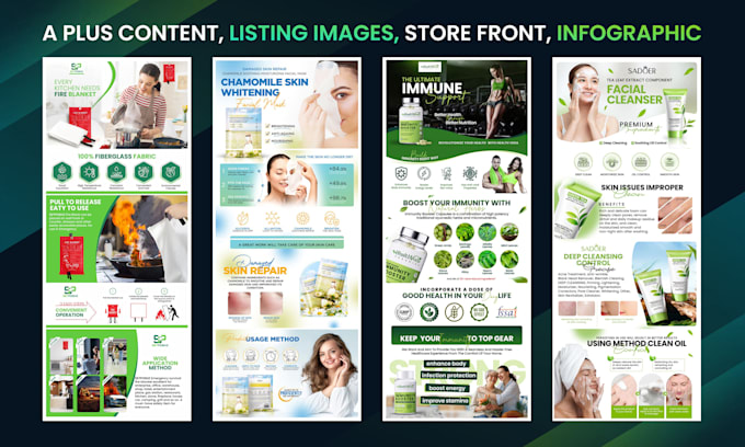 Design amazon enhanced brand content ebc a plus by Aone_studio | Fiverr