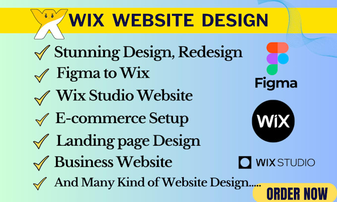 Design wix website redesign clone figma to wix landing page wix studio ...