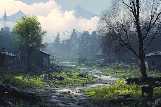Make a unique style environment concept art for you by Jonasager | Fiverr