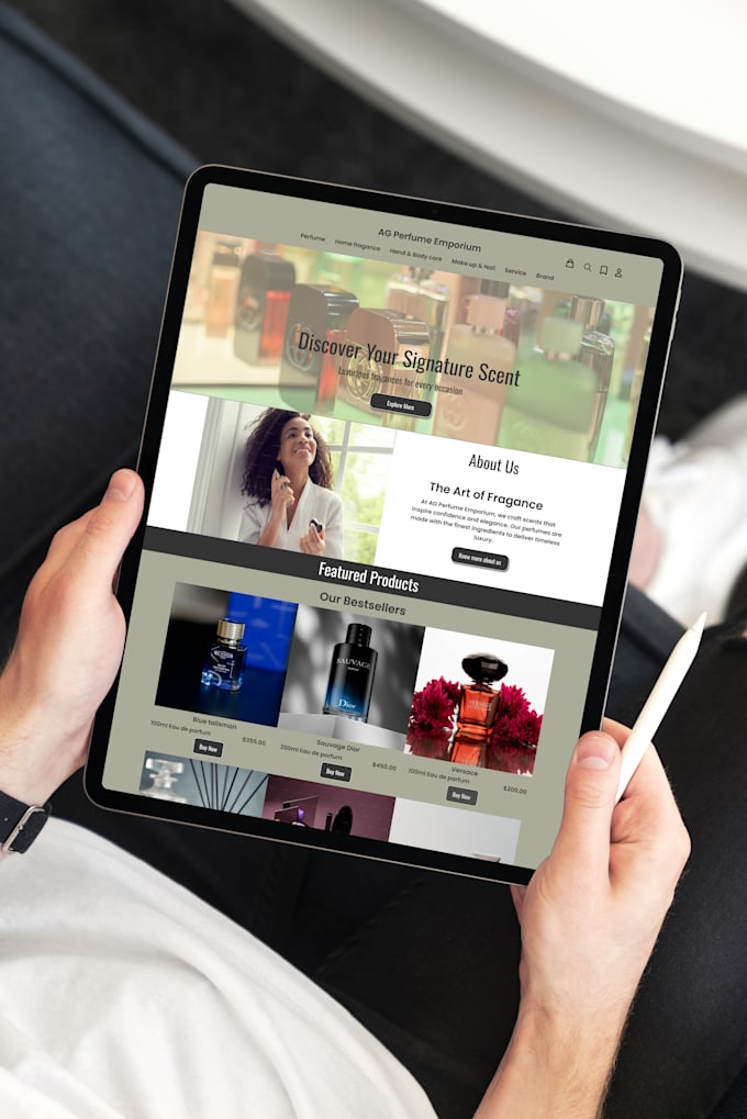 Design professional website, mobile app, landing page and wireframe using figma by Caroline_74 ...
