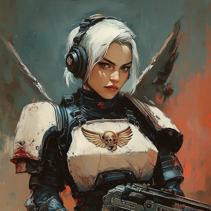 Create your warhammer 40k character illustration by Plymgu | Fiverr