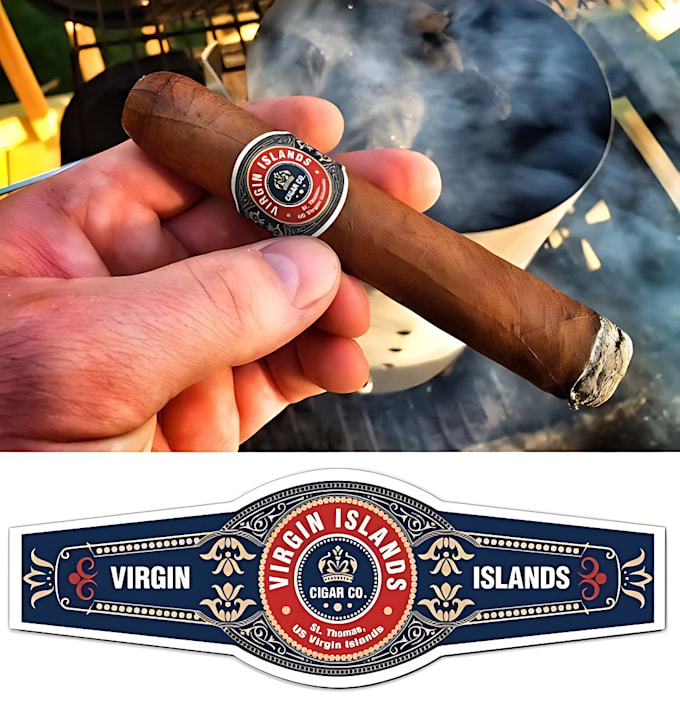 Do modern cigar logo, bands, label, and cigar box design with source ...