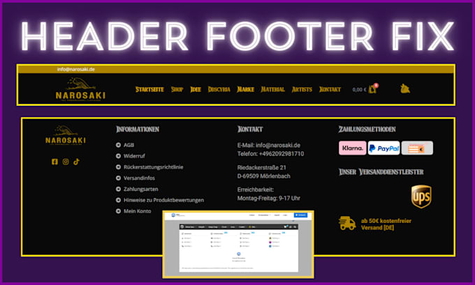 Design or fix your wordpress header, footer, mega menu and borken page issues by Masudmilu | Fiverr
