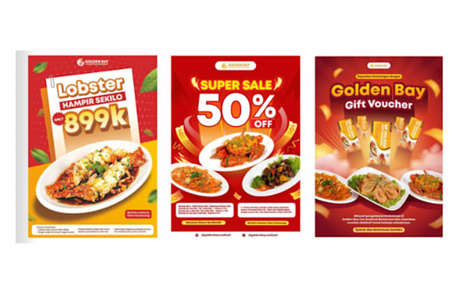 Create food poster and banner by Dsstudio1 | Fiverr