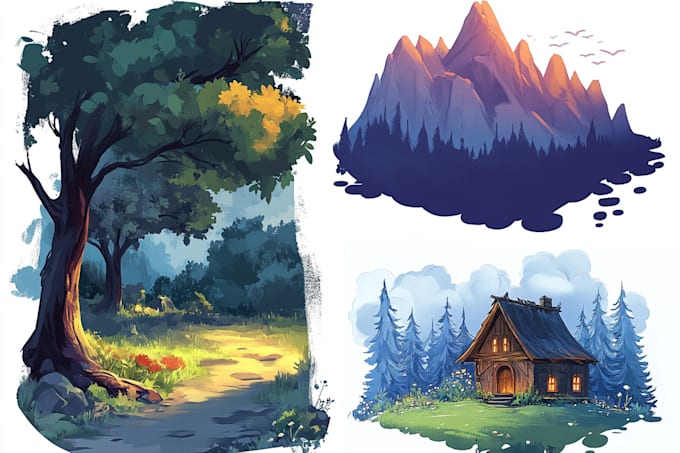 Draw environmental concept art and illustrations 4k vip premium quality ...