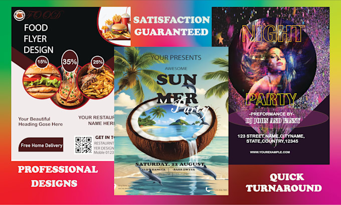 Design stunning promotional materials creative flyers, professional ...