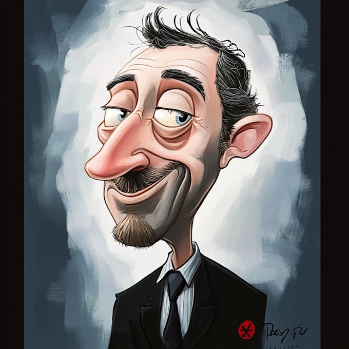 Draw a caricature in a style shown in my examples by Marietahendric ...