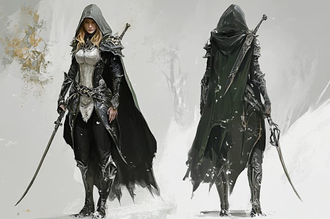 Draw splash art and fantasy concept art dnd illustrations by ...