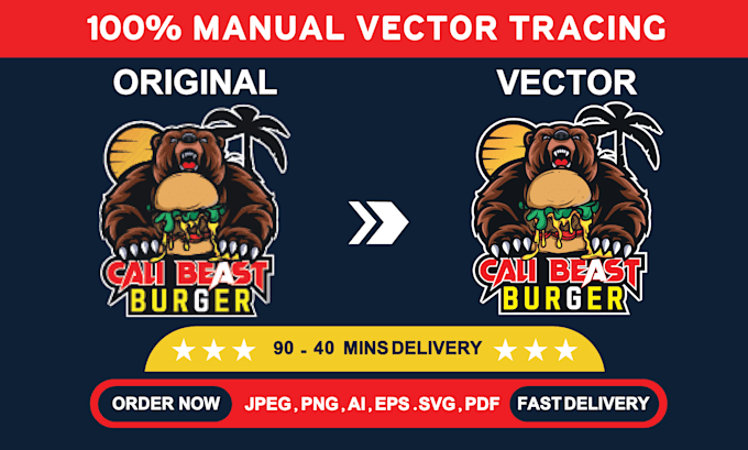 Provide vector tracing to convert your image and logo into vector by ...