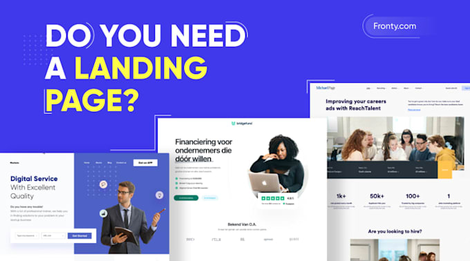 Do saas landing page, figma mockup ui ux webite landing page or any ...