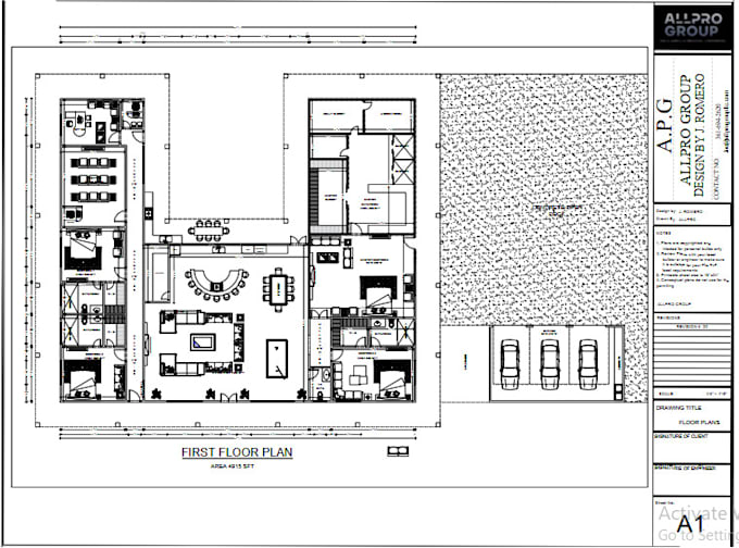 Design architectural floor plans, house plans, site plan, blueprint in ...