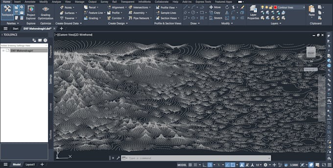 Convert gis data to cad 2d and 3d with elevation label by Verataileh ...
