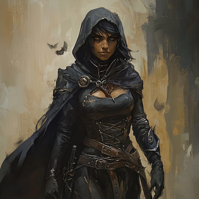 Draw 2d character design dnd concept game art by Esmemurray | Fiverr